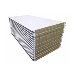 Mineral wool core sandwich panel - BRDECO - rock wool core / steel ...