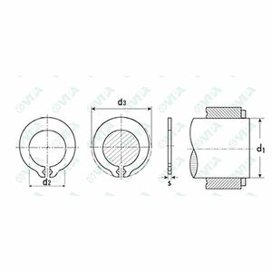 Self-locking retaining ring - 7KS000000003 - VIPA spa