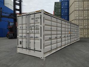 Flat rack intermodal container - 40' Flat Rack - Bullbox - steel ...