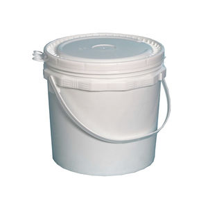 Plastic pail - 90471 - EVOPACK - round / with lid / with handle