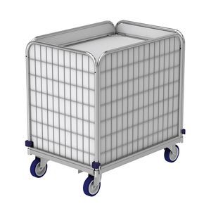 Roll container with plastic base - All industrial manufacturers