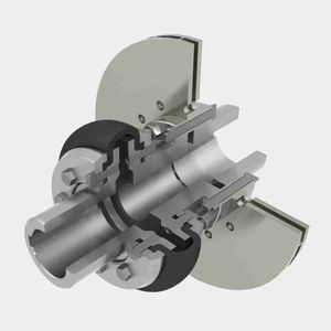 Flexible coupling - M series - UNE - spring / shaft / pump