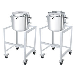 Storage tank - KTTK-J-L series - MONOVATE Co., Ltd. - discharge / stainless steel / cylindrical