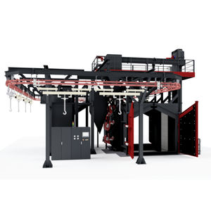 Roller conveyor shot blasting machine - P - Gostol TST - for profiles ...