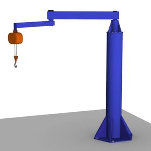 Ceiling-mounted jib crane - AJ360 - Gorbel - 360° / lifting / rotary