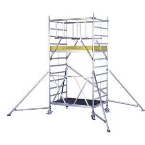 Mobile scaffolding tower - MultiTower S-PLUS 1T - ZARGES - facade / modular
