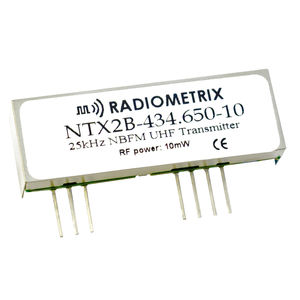 RF radio transmitter - HX1 - Radiometrix - VHF / data