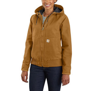 Work jacket - 105446 - Carhartt workwear - polyester / cotton / denim