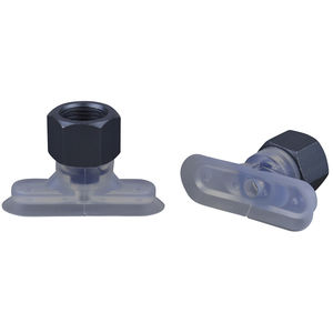 Flat vacuum suction cup - 10FO.100X35.001.01-G14F - VacMotion - oval ...