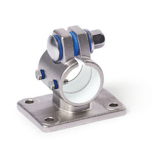 Round tube connector - TK.E - Inocon GmbH - T / stainless steel / cast