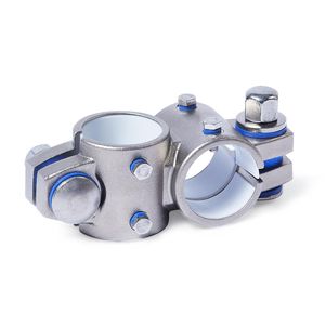 Round tube connector - KK.E - Inocon GmbH - cross / stainless steel ...