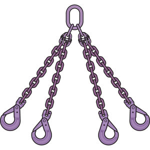 Chain sling - CSX-175 - Mennens - steel alloy / lashing