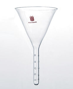 Glass funnel - F394100 - Synthware glass - for powders