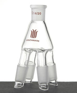 Glassware laboratory adapter - D202424 - Synthware glass - plain receiver