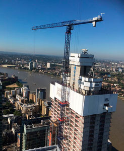 Truck-mounted crane - TL 55 5T - Gruas Saez - tower / for construction ...