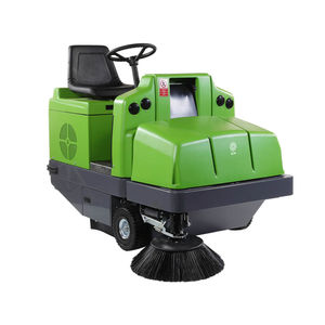 Ride-on sweeper - 1404 series - ICA - hybrid / battery-powered / outdoor