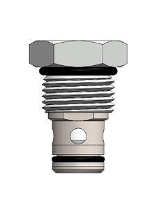 Shuttle check valve - LS04-P0 - Hydrabase - G / screw-in / standard