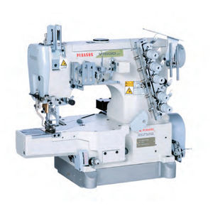 Interlock stitch sewing machine - W(T) series - Pegasus - three-needle ...