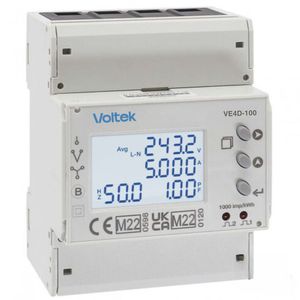 MID certified electric energy meter - VE2D-100 series - Voltek Energy ...