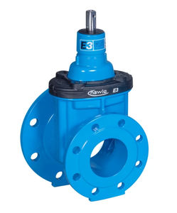 Gate valve - 4005E3 - Hawle - manual / for gas / flange