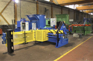 Waste baling press - JS-1800 series - MHM UK LTD - horizontal / channel ...