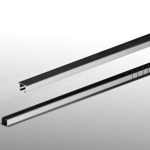 Metal profile - 551 series - Tecom - stainless steel / rectangular / guide