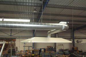 Ceiling-mounted extractor hood - All industrial manufacturers