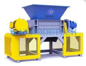 Primary shredder - WRRC-200 - WANROOE-TECH - single shaft / chip / paper