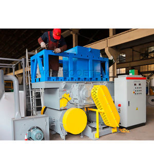 Primary shredder - WANROOE-TECH - double shaft / tire / compact