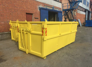 Steel waste container - BM - Ecopress group - open