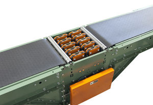 Pallet stacker-destacker - roach conveyor