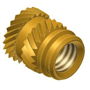 Threaded insert - FIN-LOK® - PSM International - press-in / brass / round