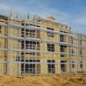 Fixed scaffolding - PLA - PILOSIO - facade / modular