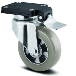 Swivel caster - 5947XSP125P62 KP - TENTE ® - base plate / polyamide ...