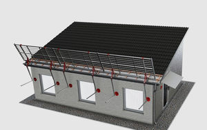 Temporary railing - Holz - SafetyConcept s.a. - aluminum / wood