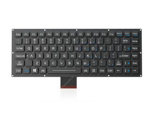 Panel-mount keyboard - K-TEK-M280-FN-BL-FC+TP85-DML+2K - Key Technology ...