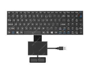 Panel-mount keyboard - K-TEK-V275TP-FN-BL-SC-FC-ML-DWP - Key Technology ...