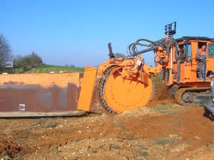 Wheel trencher - 40 cm | ROCK SAW - MARAIS SA - rubber-tired