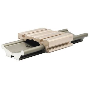 Slide rail - PBC Linear - aluminum / roller / precision