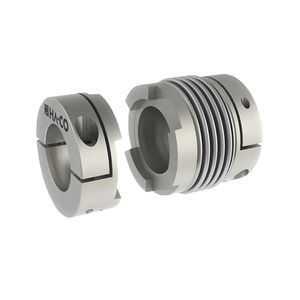Bellows coupling - MKS series - HA-CO GmbH - shaft / metal bellows / sleeve