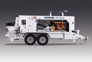 Trailer-mounted concrete pump - SP 500 - SCHWING GmbH - for ...