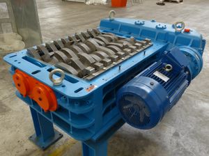 Primary shredder - TX1600 - FORREC - double shaft / tire / rugged