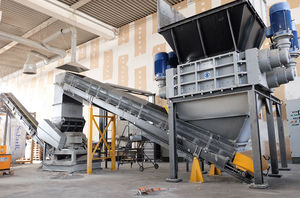 Primary shredder - TX1600 - FORREC - double shaft / tire / rugged