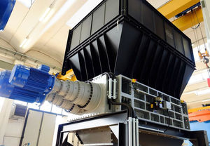 Primary shredder - TX1600 - FORREC - double shaft / tire / rugged