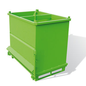 Wheeled skip container - FAP series - GOUBARD - bottom-opening