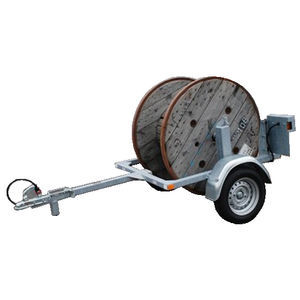Cable drum trailer - RD 200 - CABLE EQUIPEMENTS - single-axle / towed ...