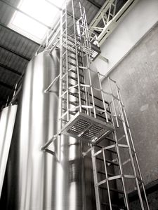 Outdoor stairway - VLS Technologies - stainless steel / modular / anti ...