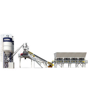 Stationary concrete batching plant - Elkomix-180 Quick Master - ELKON - compact