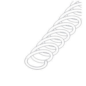 Compression spring - V series - HELICAL - flat wire / inox / tool