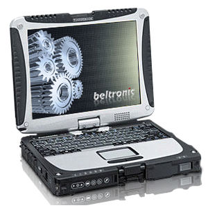 Windows 7 laptop computer - Getac RNB-V200 - BELTRONIC - IP65 / MIL-STD ...